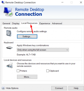 How to enable microphone on Remote Desktop?