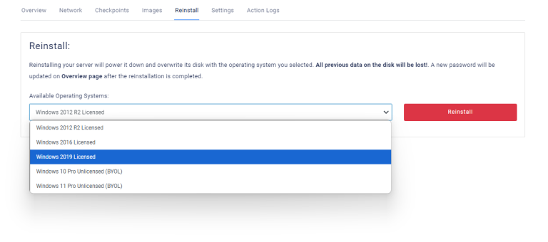 How To Re Install The Windows Vps In Hyonix Portal Knowledge Base