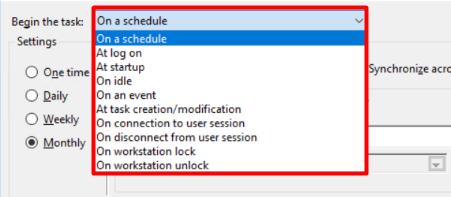 How to create an automated task using Task Scheduler on Windows?