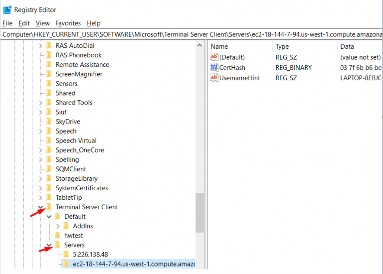 How to Clear RDP Connections History in Windows?