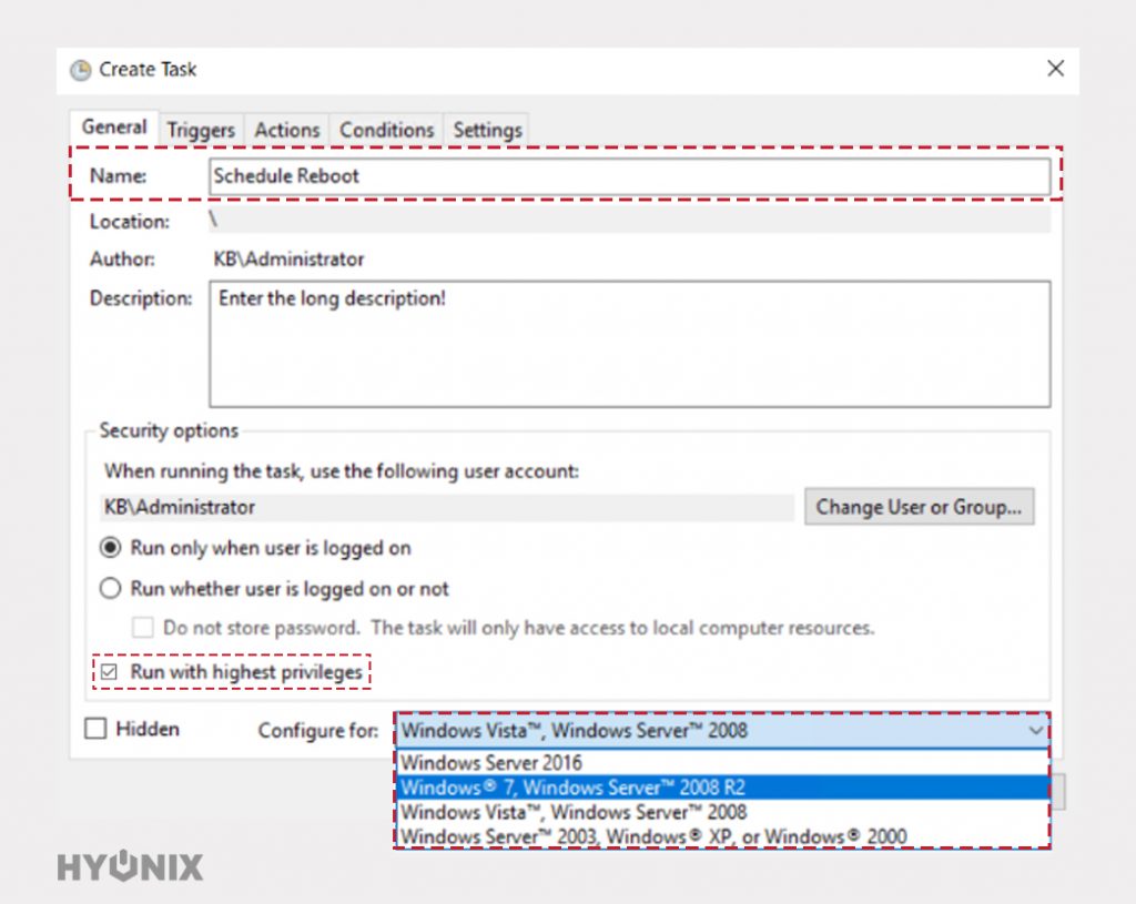 How to schedule reboot of windows server 2012/2016?