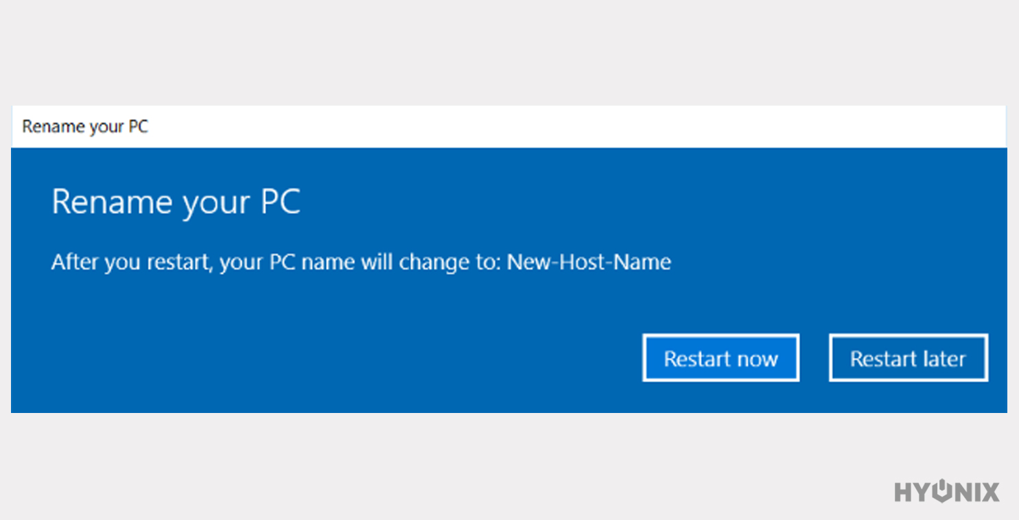 How to Change Windows Hostname?