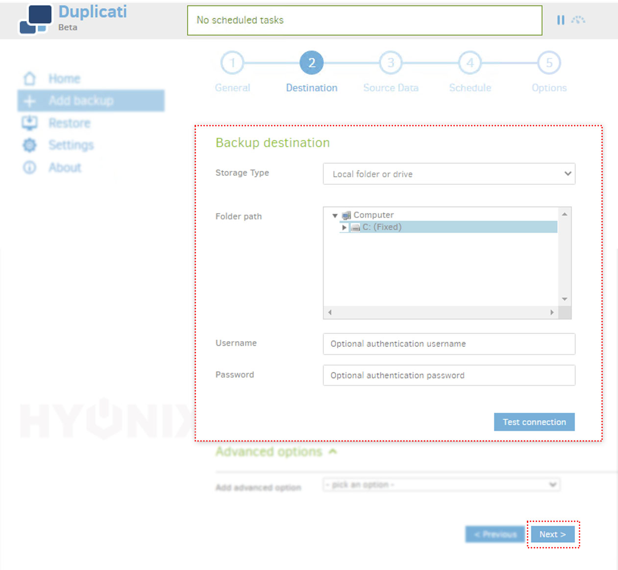How to backup windows server data with Duplicati 2.0?