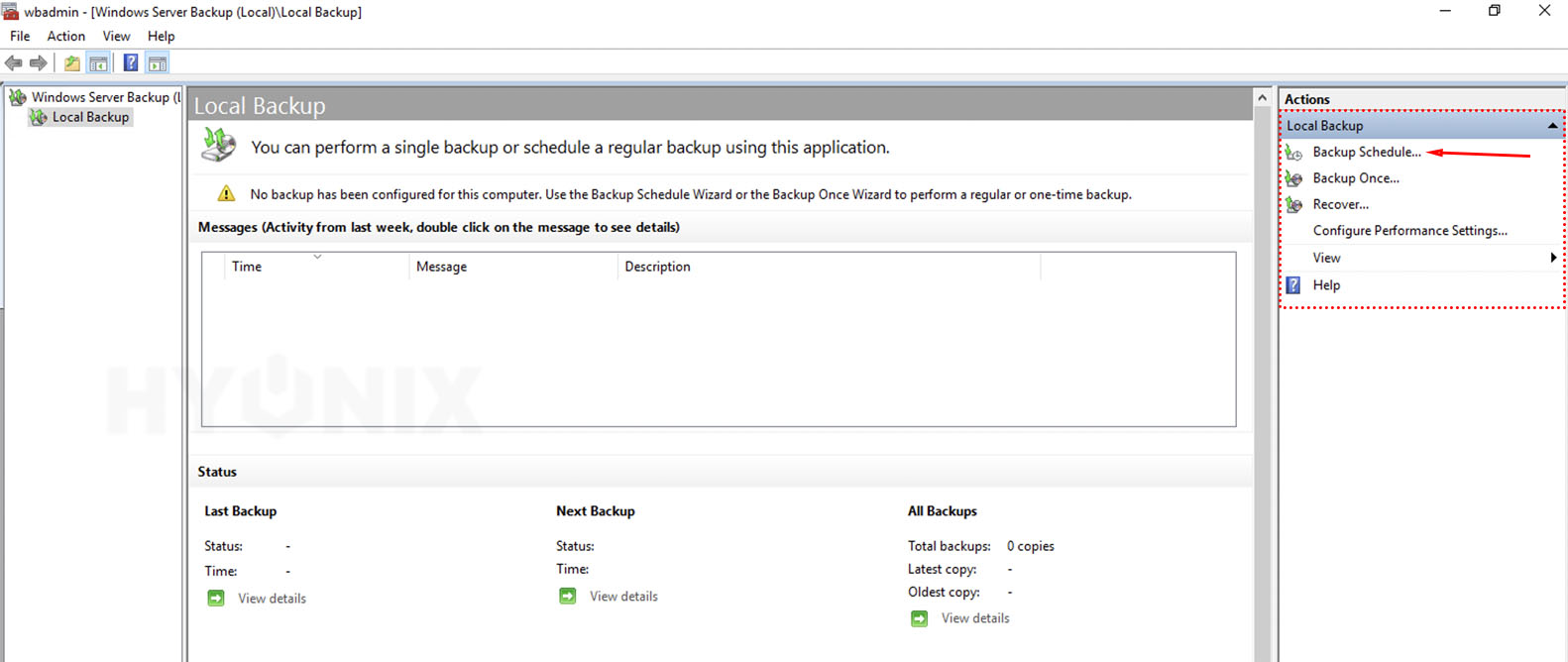 How to backup windows server data with Windows Server Backup?