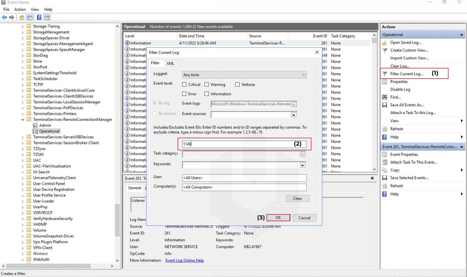 Track & Analyze Remote Desktop Connection Logs in Windows Server