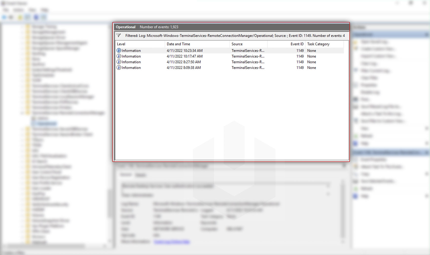 Track & Analyze Remote Desktop Connection Logs in Windows Server - Knowledge Base | Hyonix