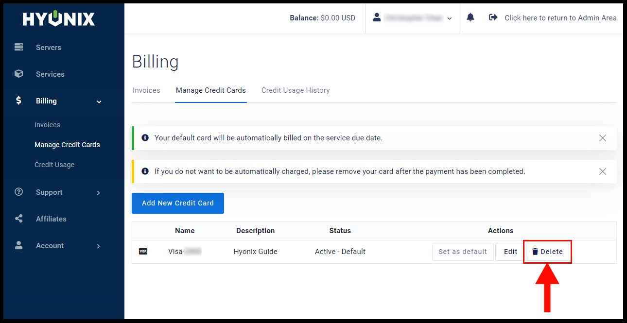 How to Cancel Automatic Payments - Knowledge Base | Hyonix