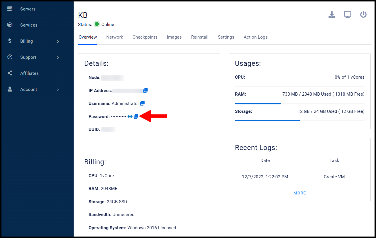 How To Reset The Administrator Password Using Hyonix Portal