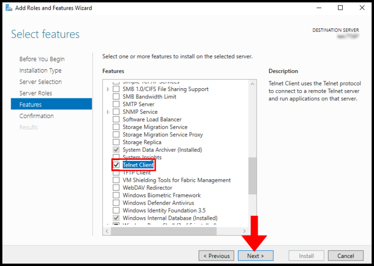 How To Install Telnet Client On Windows Server Knowledge Base Hyonix