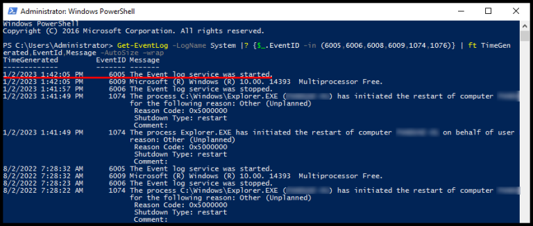 How to check when the Windows server / system crashed - Knowledge Base ...