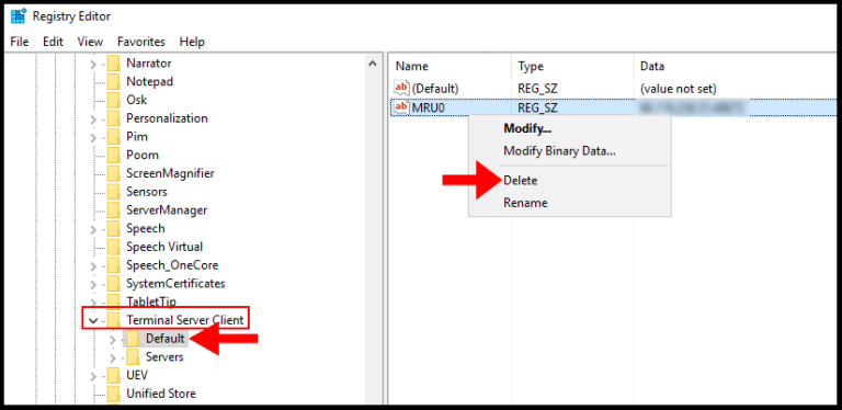 How to Clear RDP Connections History in Windows - Knowledge Base | Hyonix
