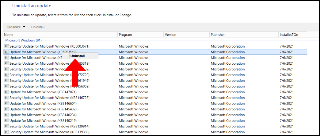 How to revert Windows updates on Windows VPS - Knowledge Base | Hyonix