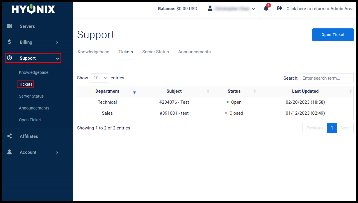 How to Add Related Service to Support Ticket - Knowledge Base | Hyonix