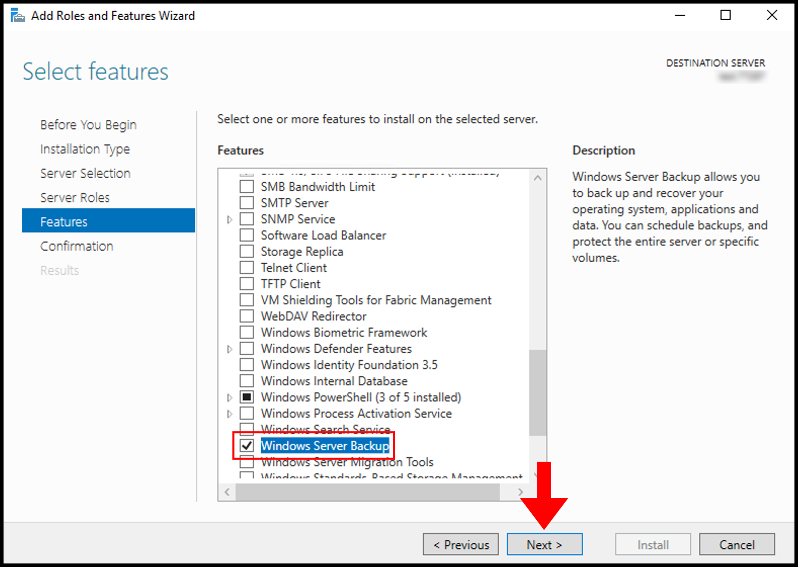 How to backup windows server data with Windows Server Backup ...