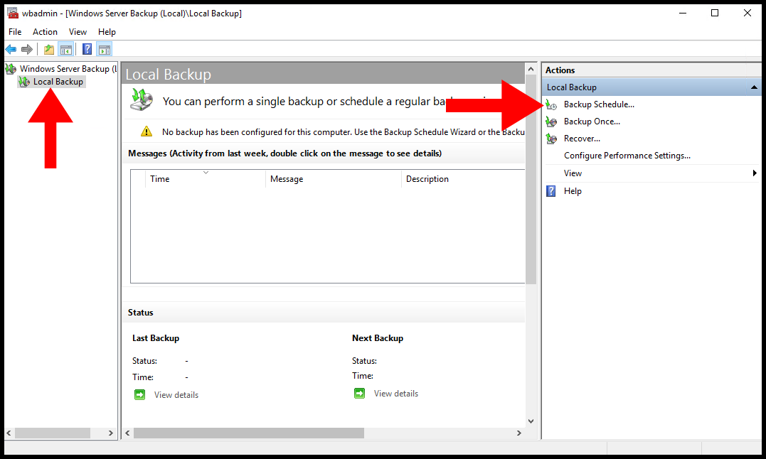 How to backup windows server data with Windows Server Backup ...