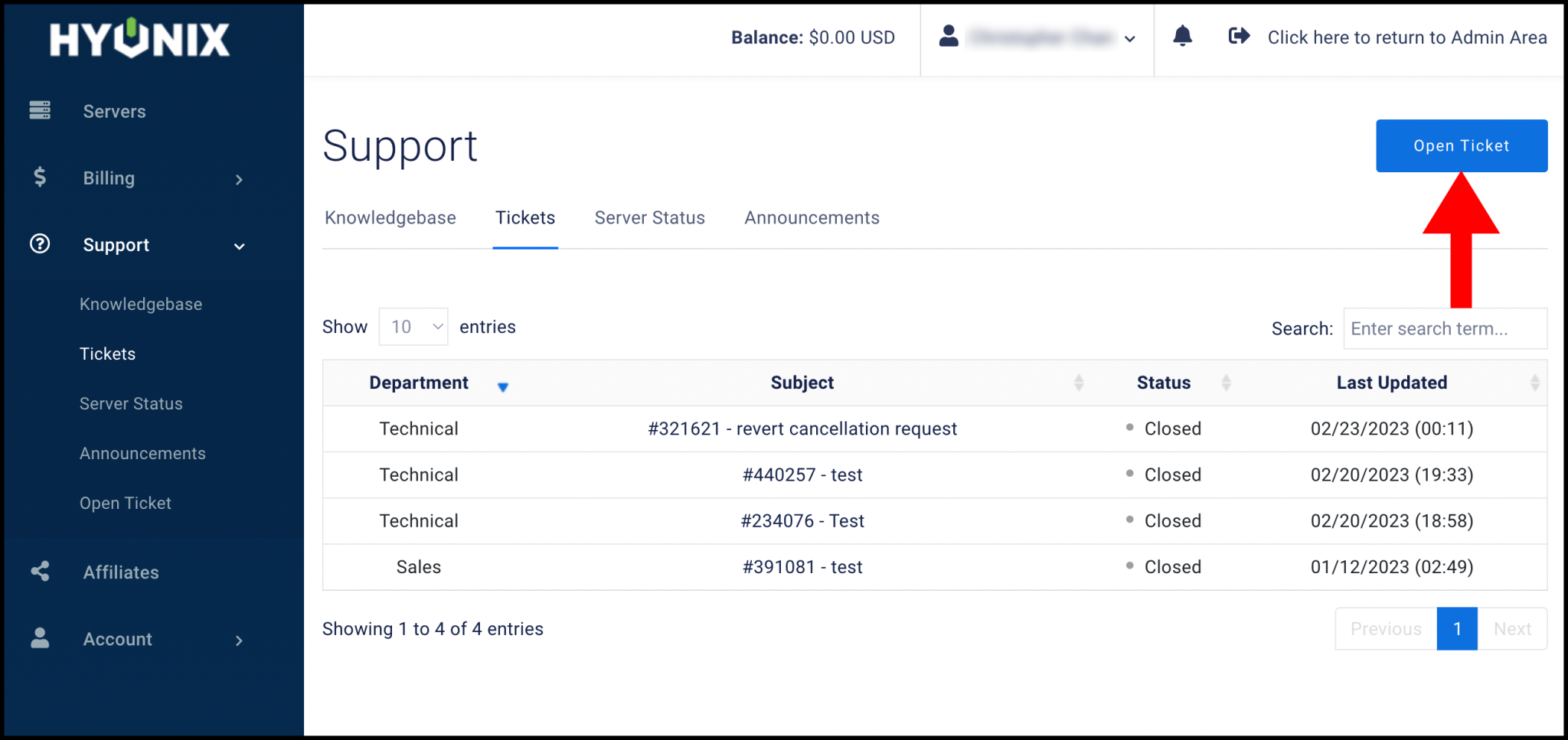 How to Add Related Service to Support Ticket - Knowledge Base | Hyonix