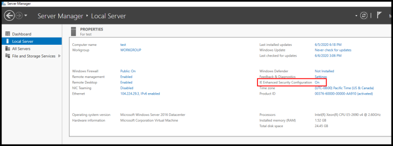 How to disable IE Enhanced Security Configuration on Windows ...