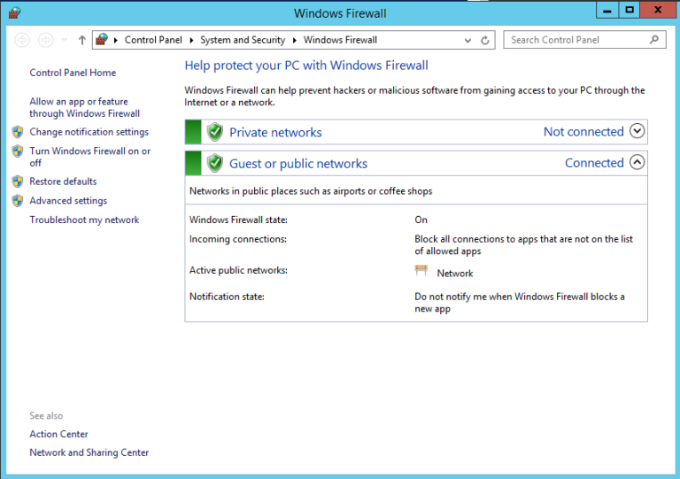 How To Disableenable Firewall In Windows Server Knowledge Base Hyonix
