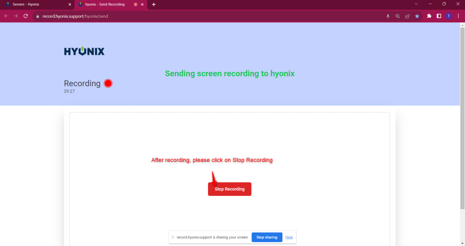 How To Record A Video And Send It To Hyonix Customer Support Knowledge Base Hyonix