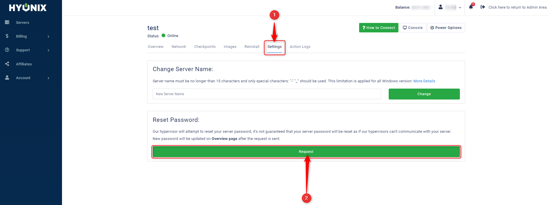 How To Reset The Administrator Password Using Hyonix Portal Knowledge