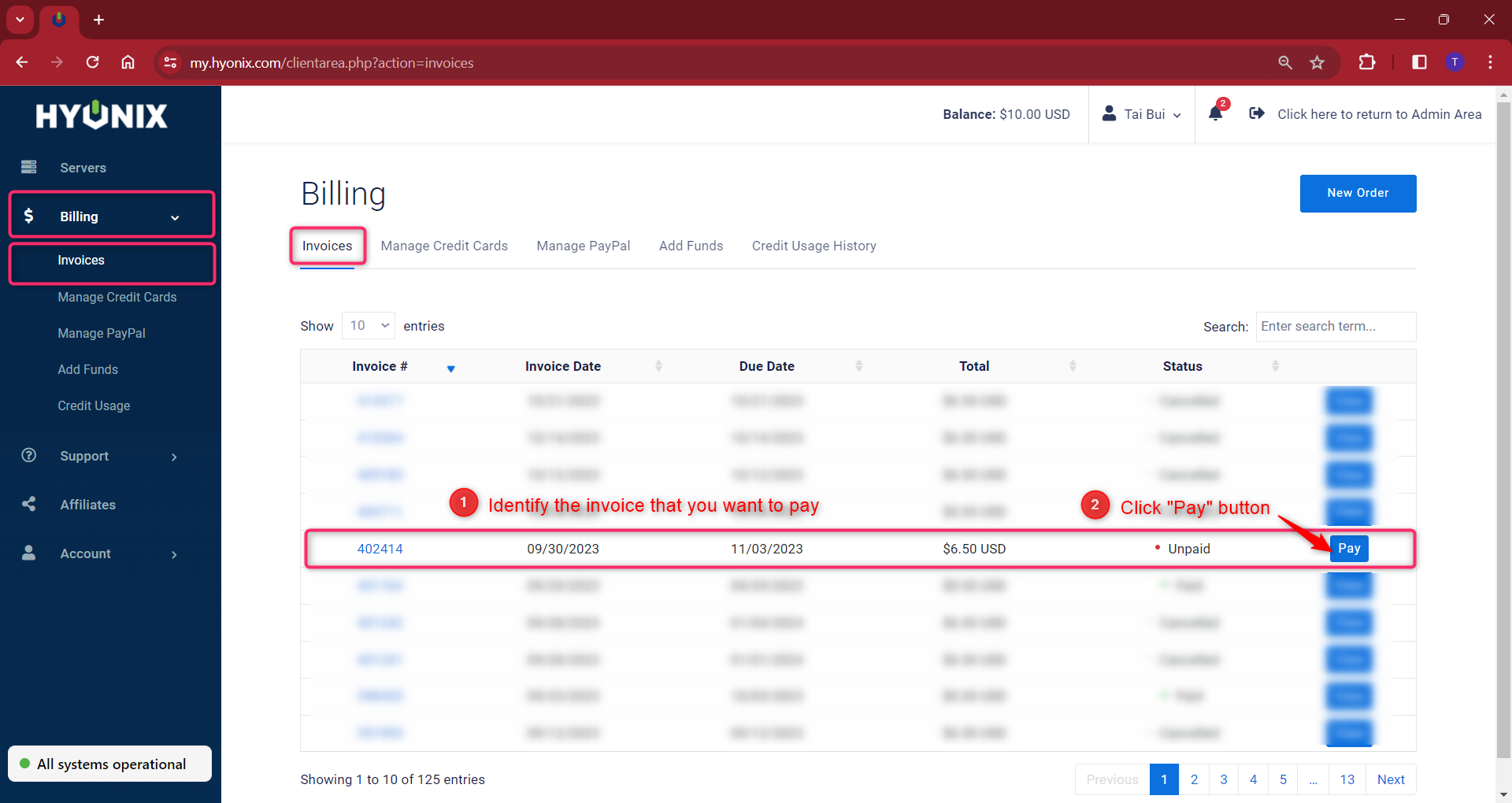 How to read Hyonix invoice - Knowledge Base | Hyonix