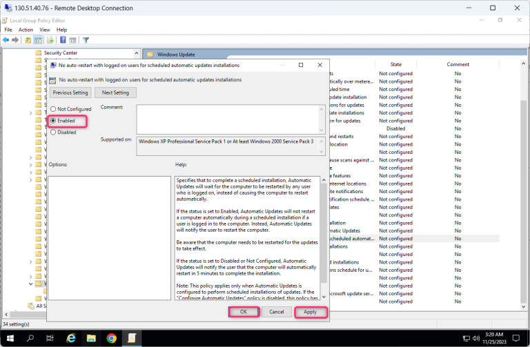 How to disable windows server automatic updates - Knowledge Base | Hyonix