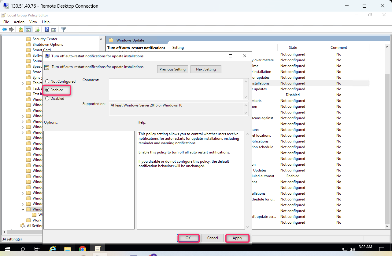 How to disable windows server automatic updates - Knowledge Base | Hyonix
