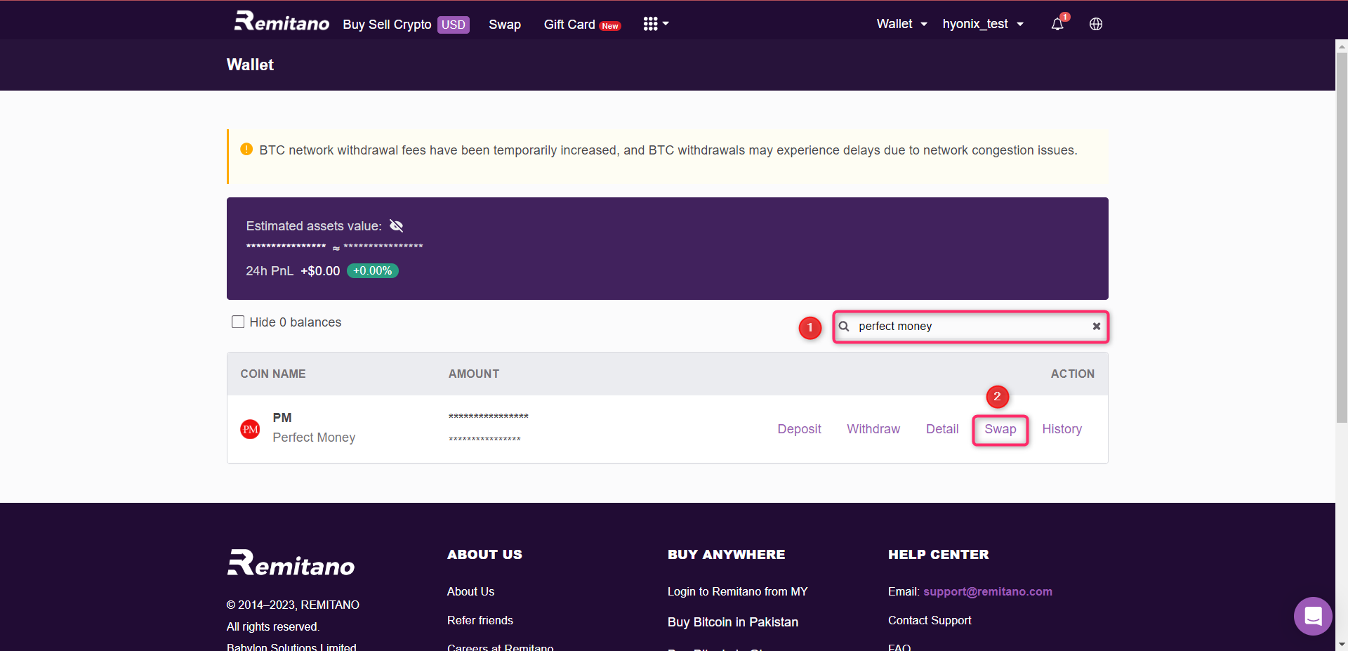 How to pay with perfect money through remitano.com (convert to USDT -> pay using crypto gateway ...