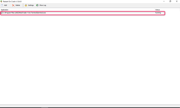 How to automatically restart MT4 MT5 when crashing - Knowledge Base | Hyonix